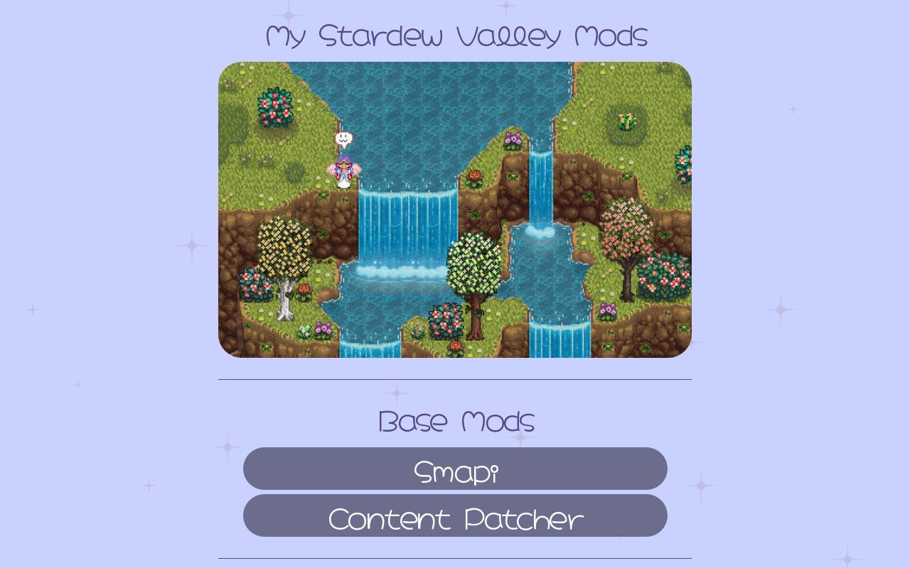 My Stardew Valley Mods